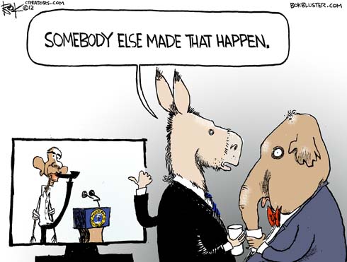 Barack Obama Political Cartoons 2012