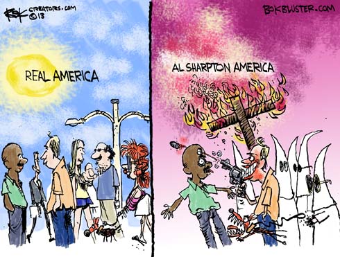 Al Sharpton - Tawana Brawley - Bokbluster.com - cartoon